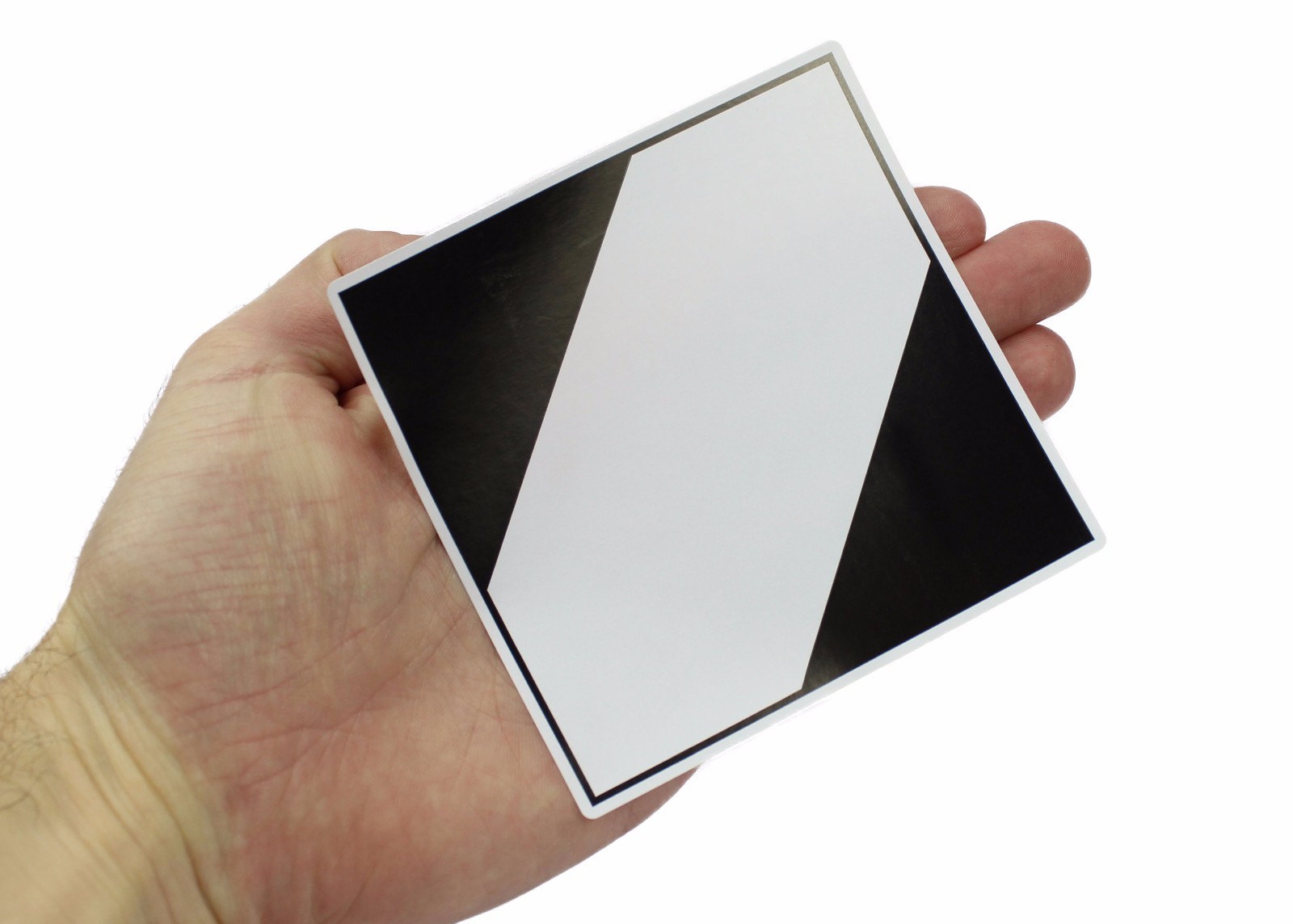 Black & White HAZARD WARNING Diamond Sticker Labels. 100mm x 100mm ...