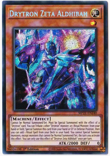 YGO MP21-EN240 PSR Drytron Zeta Aldhibah MP21-EN240 Yu-gi-oh | eBay