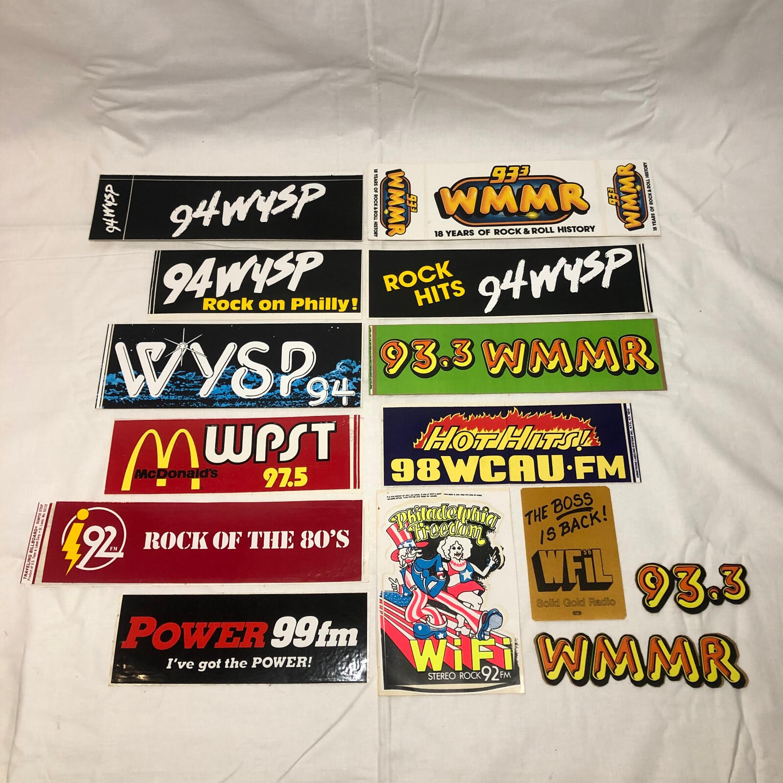 Vintage Philadelphia Radio Station Bumper Sticker Lot WYSP WMMR Ext. | eBay
