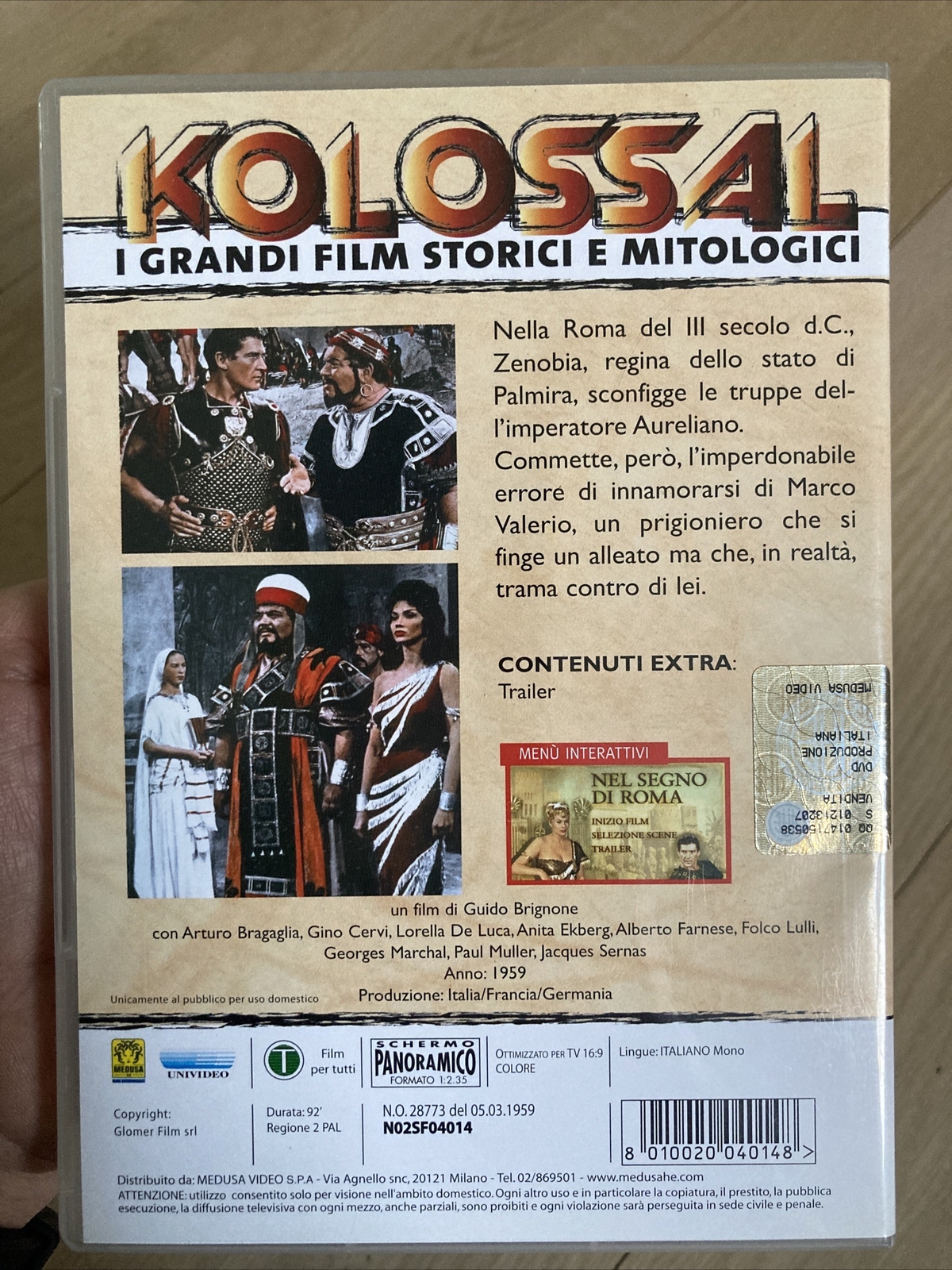 NEL SEGNO DI ROMA Kolossal I Grandi Film Storici E Mitologici DVD w ...
