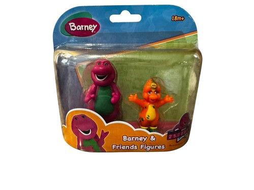 Barney And Friends Figures 2pk Barney Riff 3” New In Box Figurines PVC ...