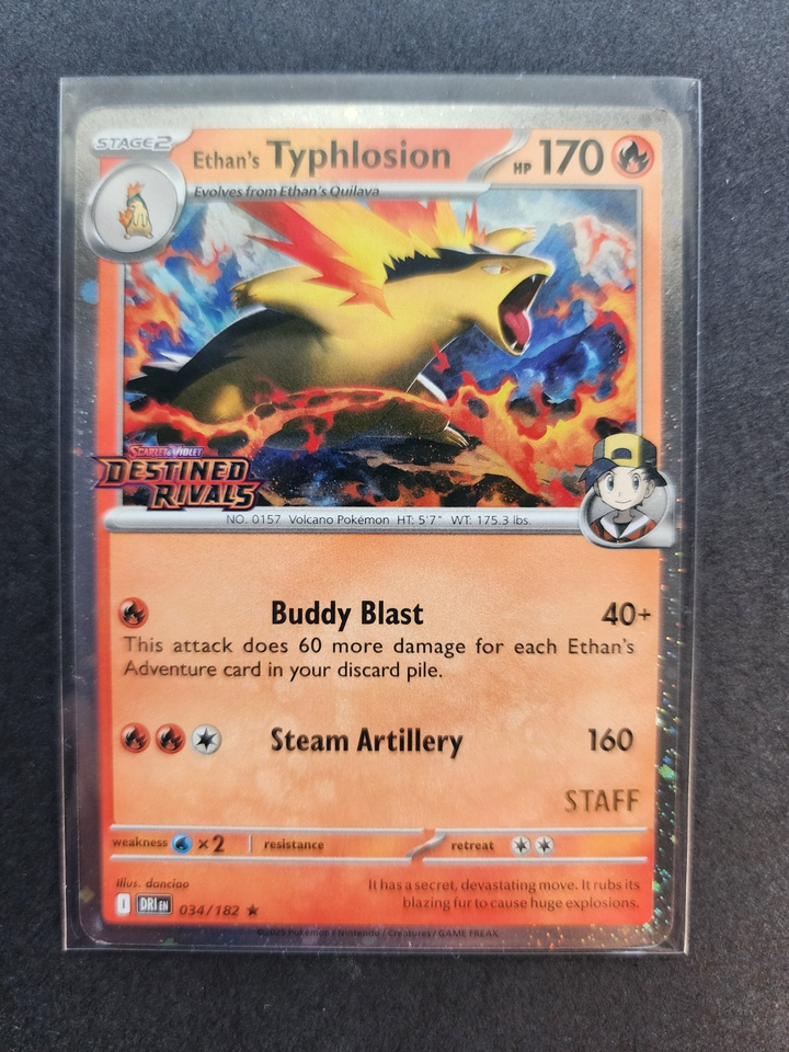 Set Of 4 Pokémon TCG Destined Rivals Prerelease Staff Promo Cards | eBay