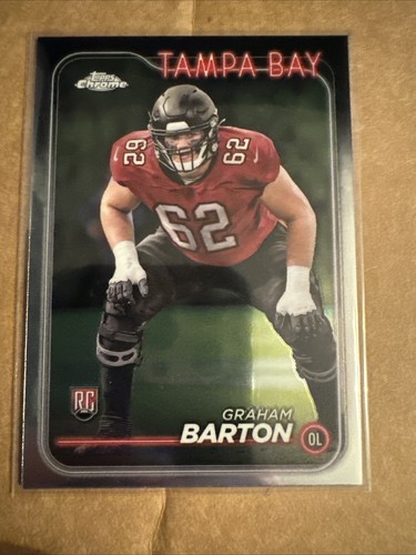 2024 Topps Chrome Graham Barton Base Rookie Card - #288 Buccaneers ...