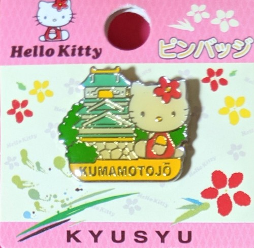 Hello Kitty Pin Badge Kumamoto Castle Version Limited Edition | eBay