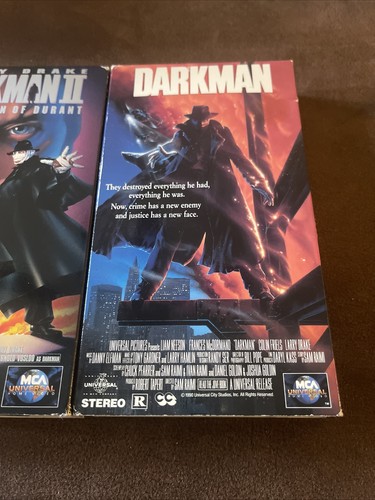 Darkman 1 & 2 VHS 1991 Liam Neeson 96898097833| eBay