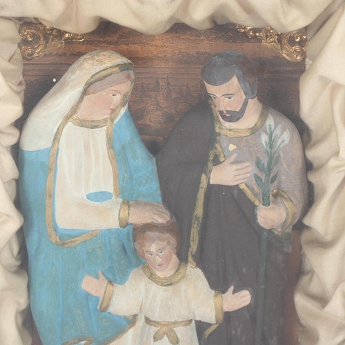 Wonderful Antique Hand-Painted Folk Art Retablo Wood Carving of The ...