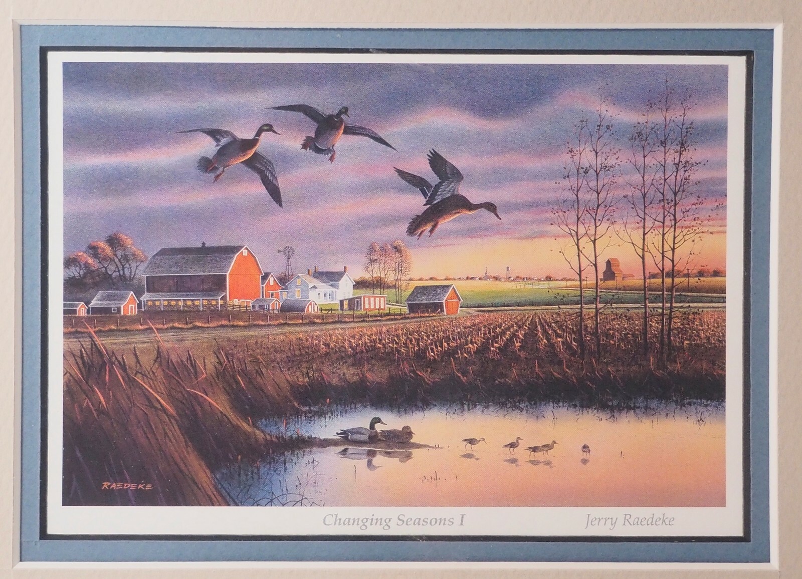 Jerry Raedeke 'Changing Seasons I' Art Print 10" X 8" Matted | eBay