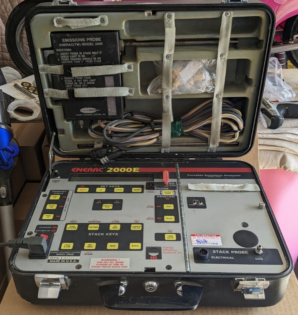 EES Enerac Portable Combustion Analyzer Model 2000E | eBay
