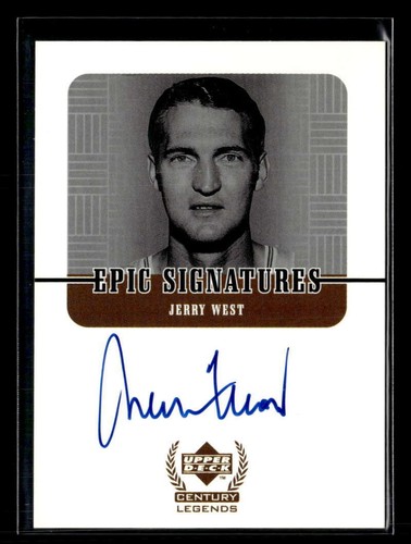 1998-99 Upper Deck Century Legends Jerry West Epic Signatures Autograph ...