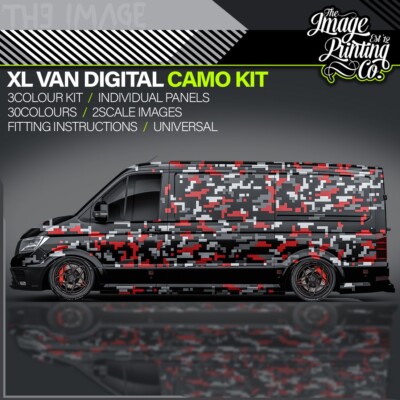 Universal X-Large Van Digital Camo Kit - Camouflage Decals - Military ...