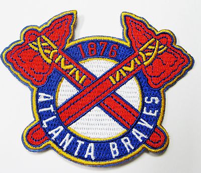 LOT OF (1) MLB BASEBALL ATLANTA BRAVES EMBROIDERED PATCH PATCHES (TYPE ...