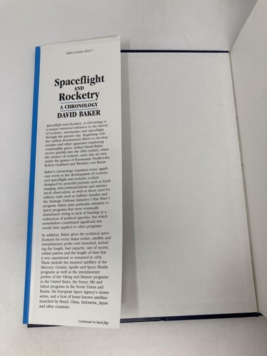 Spaceflight and Rocketry A Chronology by David Baker First 1st Ed LN HC ...