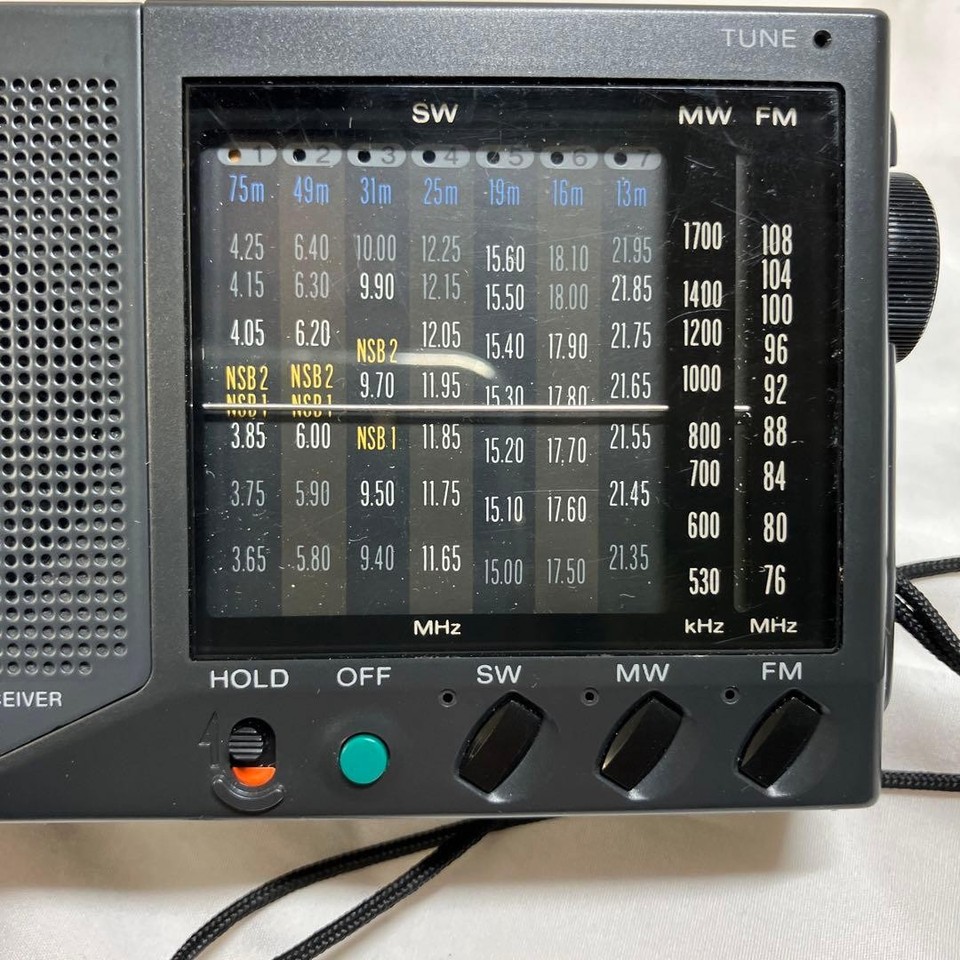 Radio ricevitore banda mondiale Sony ICF-SW23 usata compatta portatile ...