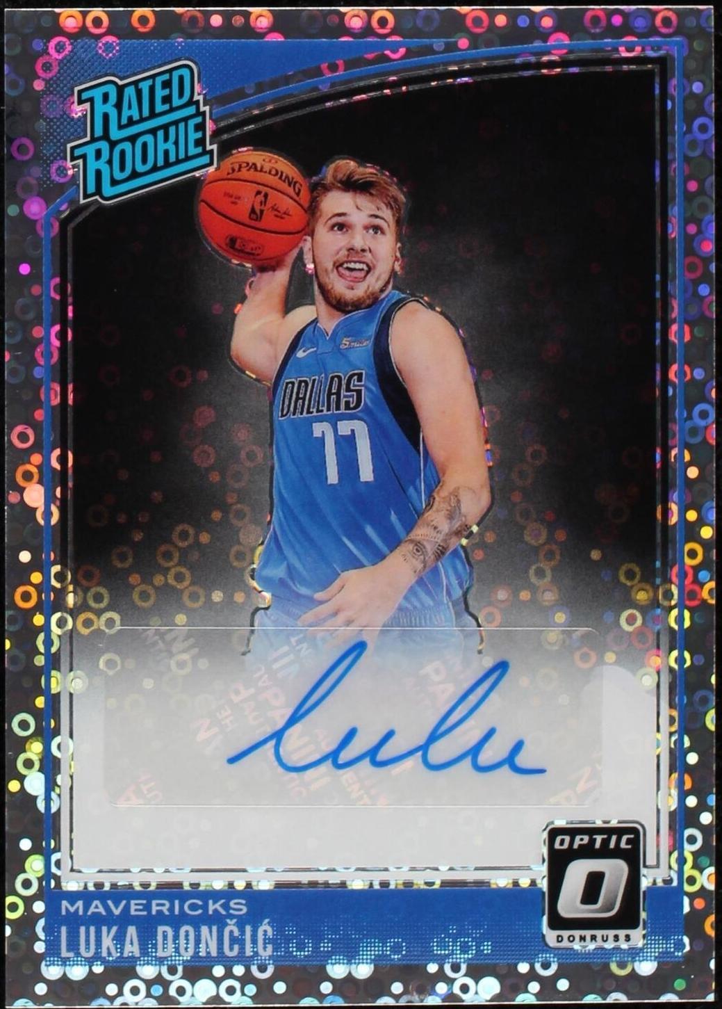 2018-19 Panini Donruss Optic - Rated Rookie Luka Dončić #177 Holo Fast ...