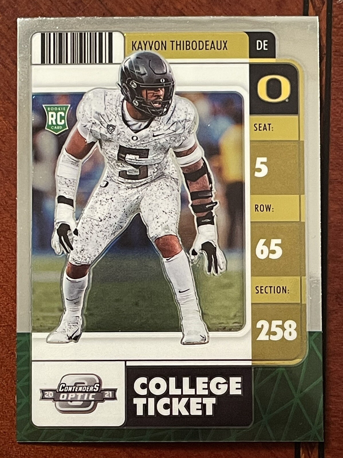 KAYVON THIBODEAUX OPTIC 2022 Chronicles College Ticket Rookie - NY ...