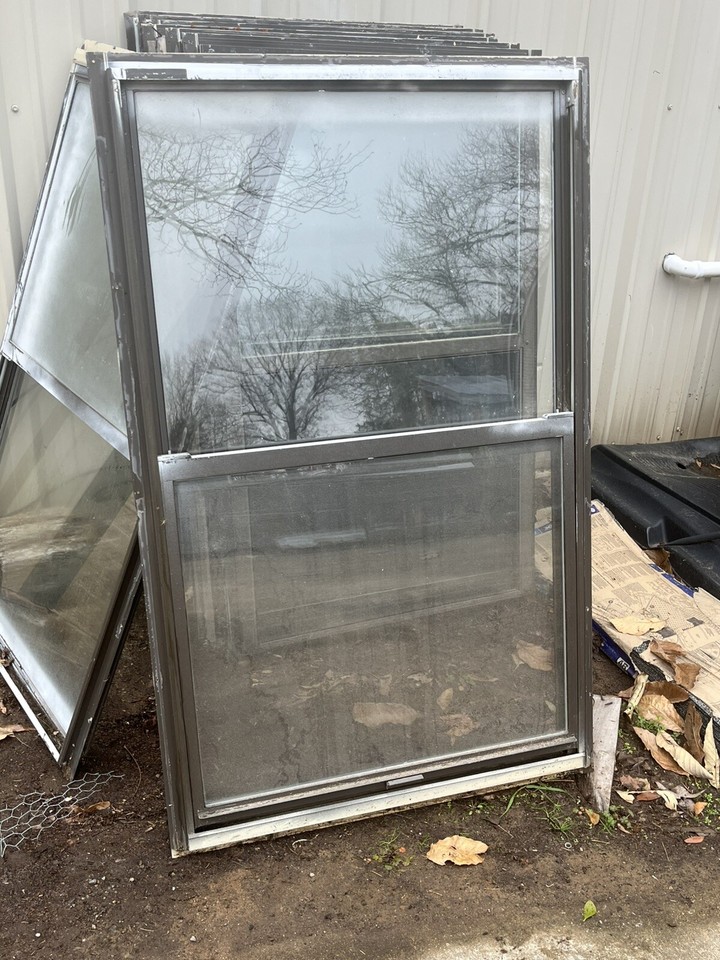 Lot Of 10 White Single Hung Double Pane Aluminum Windows 2.0x4.0 | eBay