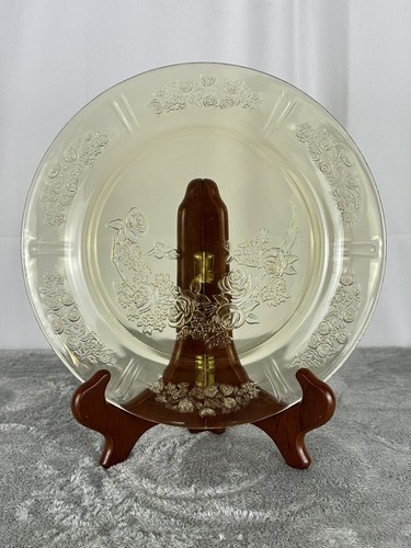 Vtg replacement 30s Federalist Glass Plate Depression Canary Sharon ...