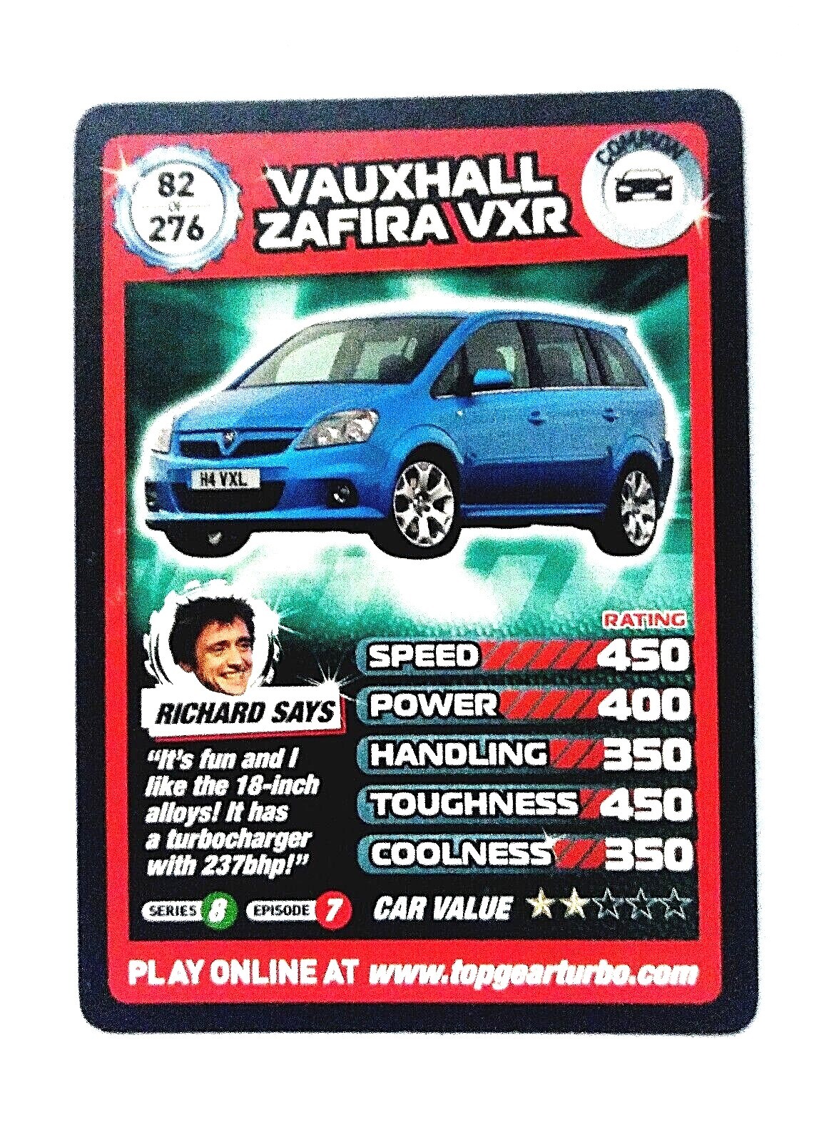 Top Gear Turbo Challenge Trading Cards 2009 51-100 | eBay