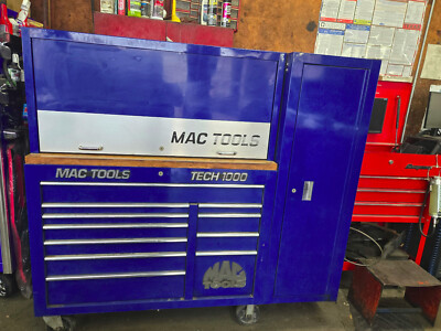 Mac Tool Box 11 drawer cabinet with side cabinet and hutch | eBay