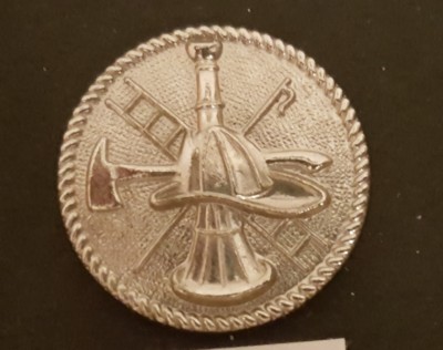 Firefighter Rhodium Fire Collar Brass Chain of Command 11/16 1 silver ...