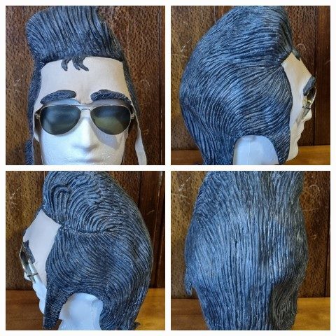 Elvis Mask with 70's Aviator Sunglasses, Rubber mask by 'Carnival ...