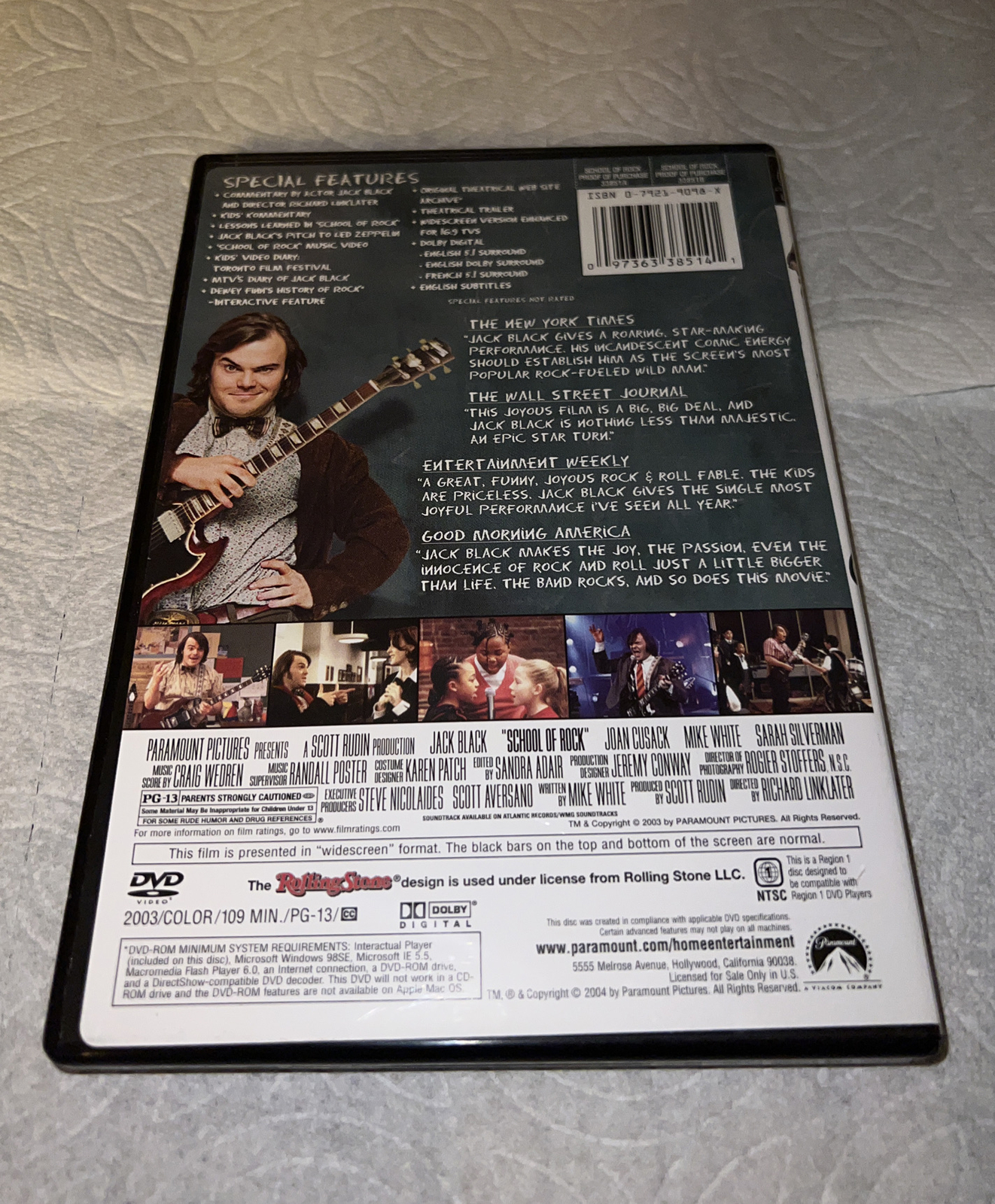 The School of Rock (DVD, 2004, Widescreen) for sale online | eBay