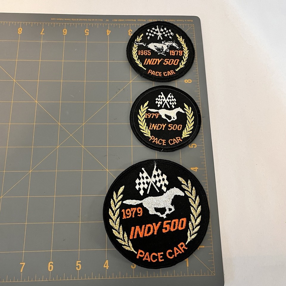 3 Patch lot 1979 Indianapolis 500 Ford Mustang Pace Car Collector ...