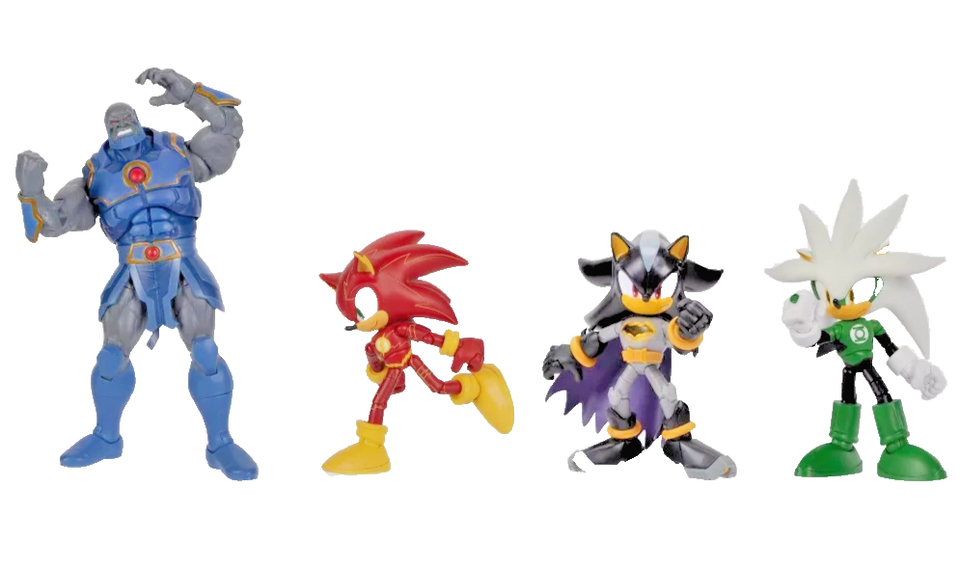 DC x Sonic the Hedgehog 5" Action Figure Multipack Power vs Speed ...