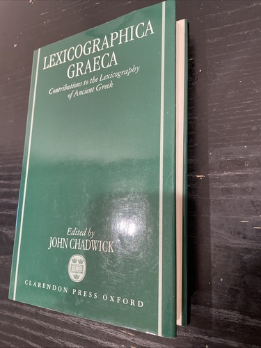 Lexicographica Graeca Contributions to the Lexicography of Ancient ...