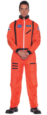 Astronaut Adult NASA Costume Orange Space Jumpsuit Underwraps 29137 ...
