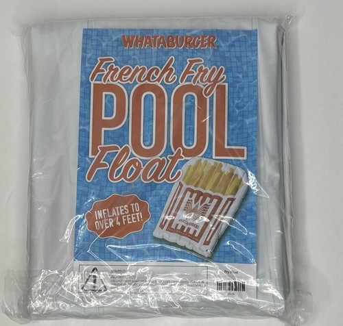 Whata Burger French Fry Pool Float Inflates To Over 4 Feet NEW In ...