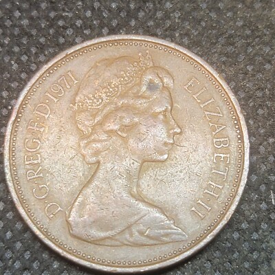 1971 2 New Pence Coin ELIZABETH II D G REG F D L1210 | eBay