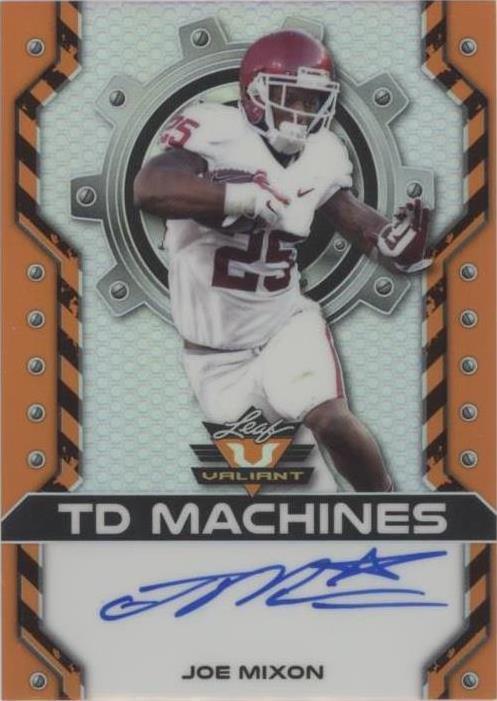 2017 Leaf Valiant - Td Machines Joe Mixon #TDM-JM1 Orange /25 (AU, RC ...