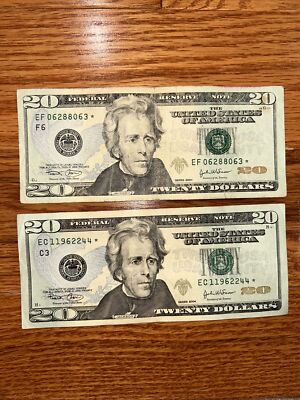 20 Dollar star note lot (2) | eBay