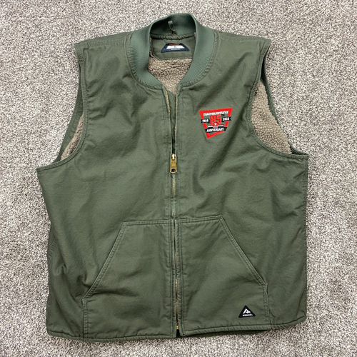 RIDGECUT TOUGHWEAR Vest mens xl tallTractor Supply Green Canvas Sherpa ...