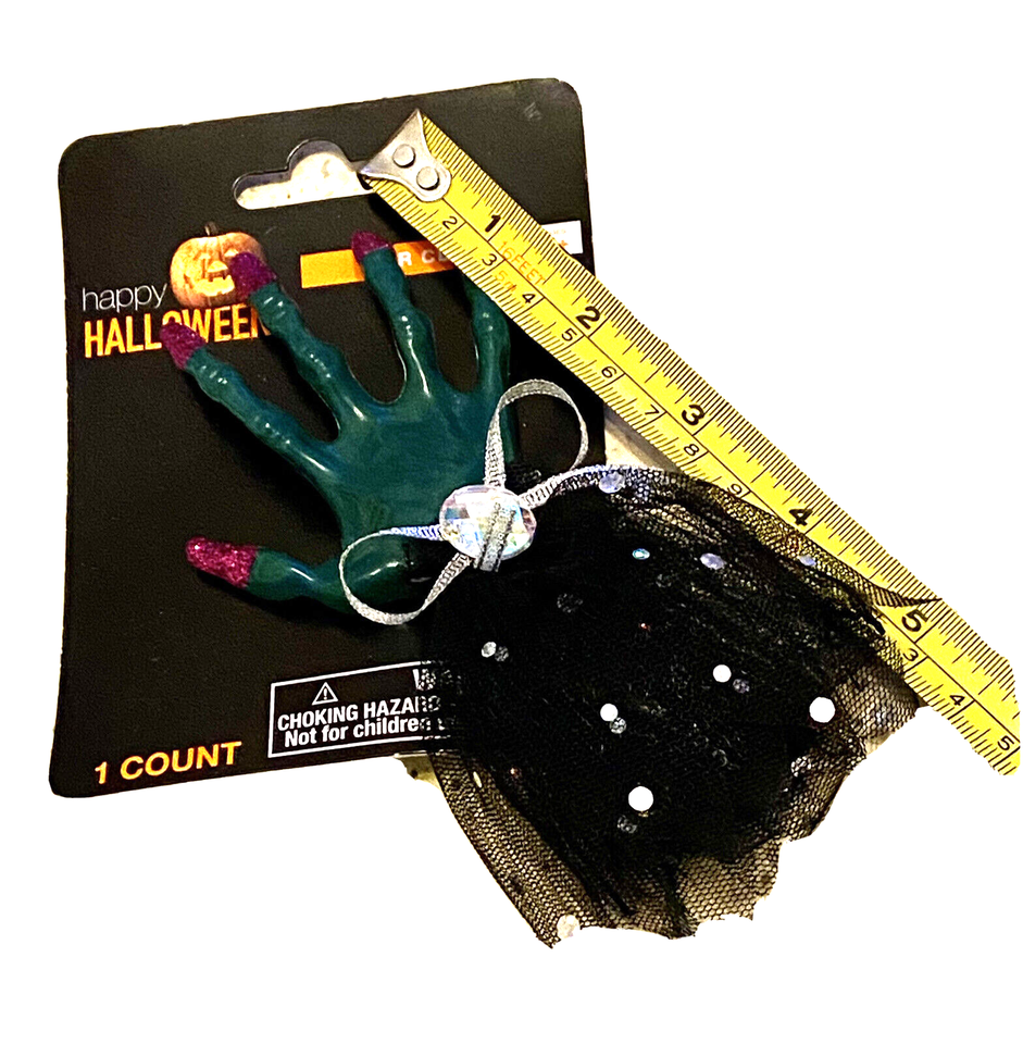 Halloween Witch Hand 6 in. Hair Clip | eBay