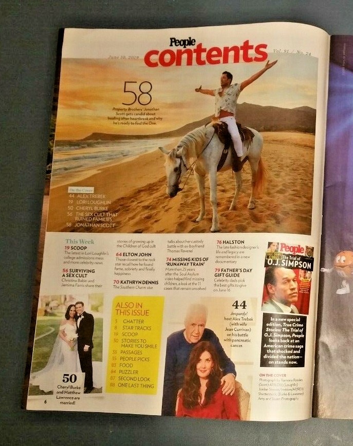 People Magazine June 10 2019 ALEX TREBEK/Scott/Burke/Lui/Lena Headey ...