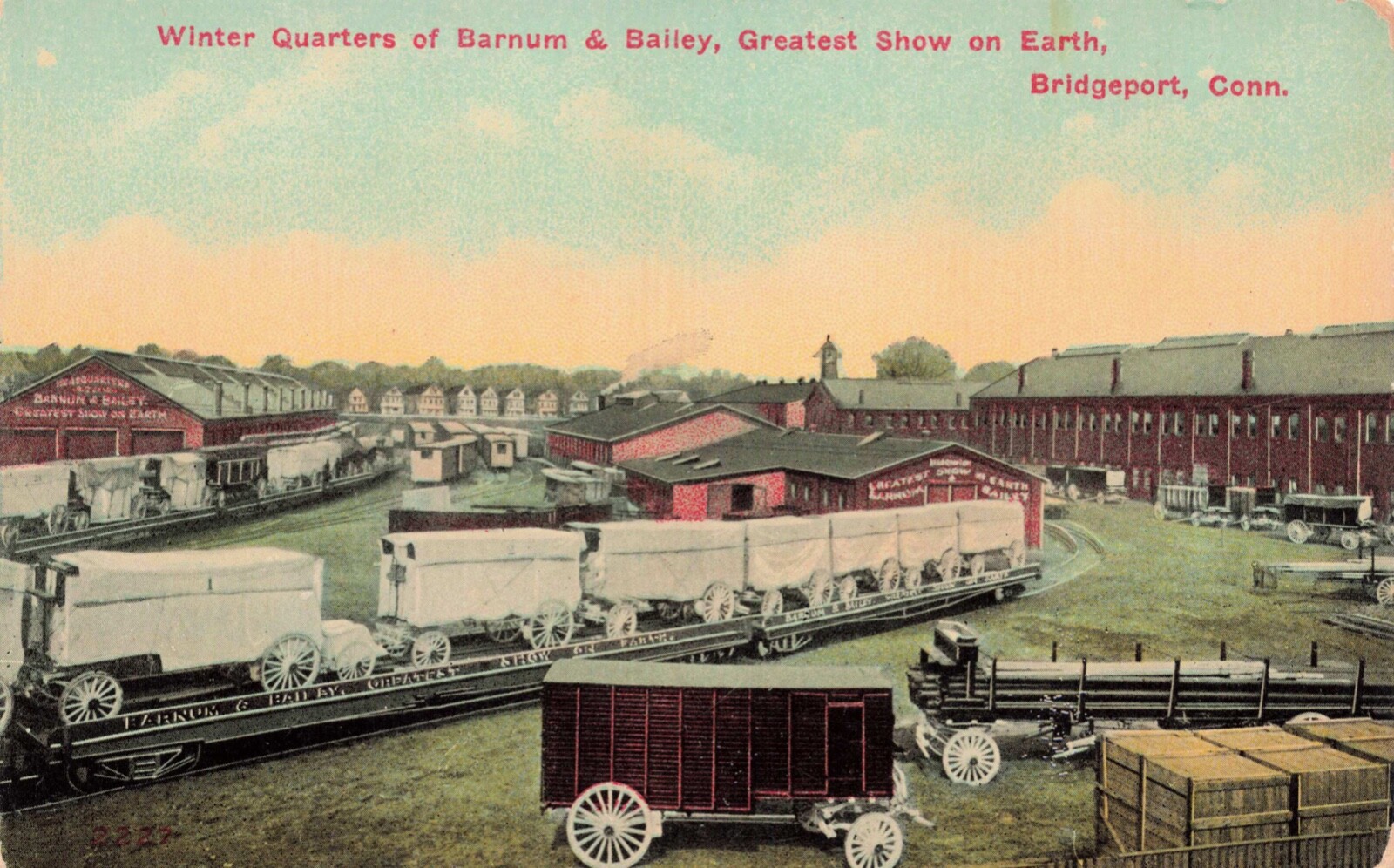 Winter Quarters of Barnum & Bailey Circus, Bridgeport, CT Vintage ...