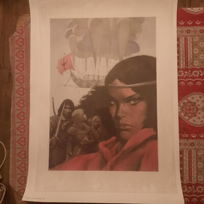 Très Belle Affiche BD Thorgal Le pays QA (Kriss de valnor) Format 60*70 ...