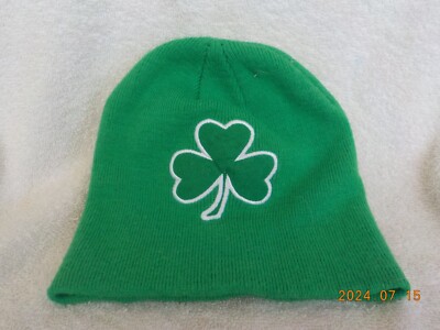 DanDee - 3 Leaf Clover Hat Beanie Hat - Adult - Green One Size Fits ...