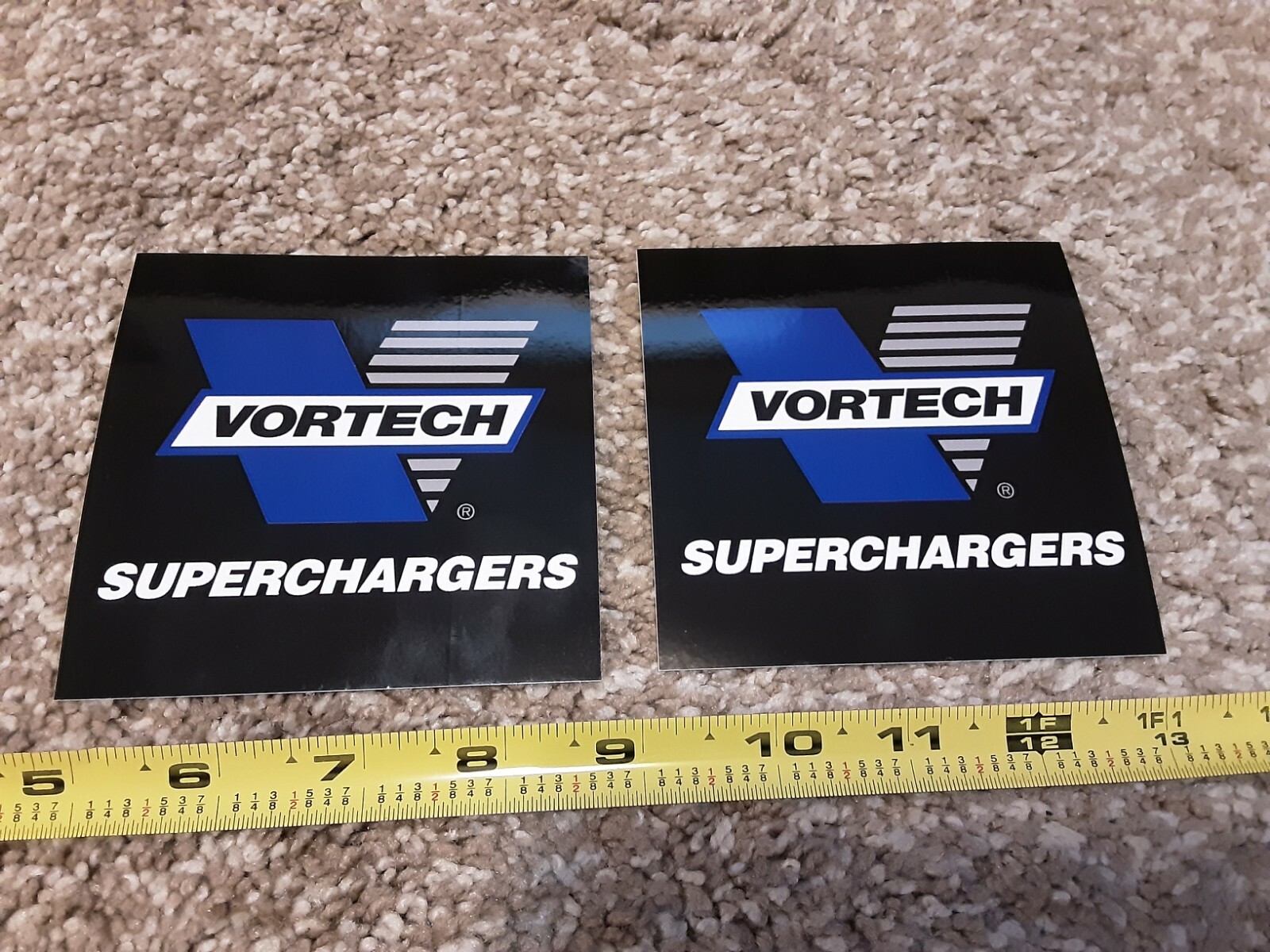 Lot of 2 Vortech Superchargers Racing Decals Stickers NHRA PDRA Street ...