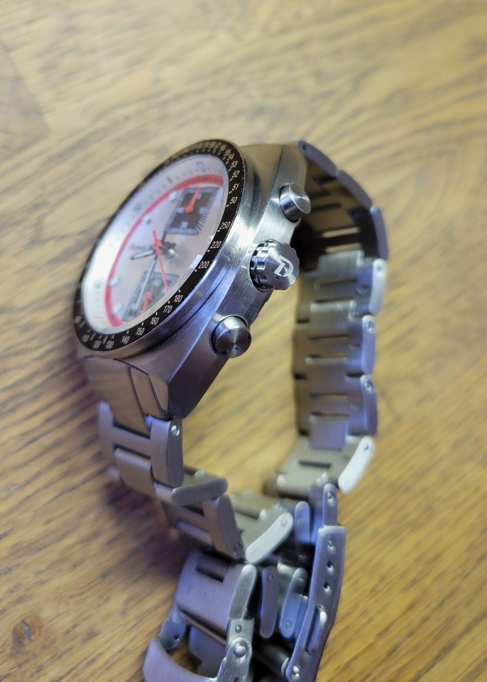 Detroit Mint Speedy Seiko Instrument Vk61 Movement Silver Kakumei Dial ...