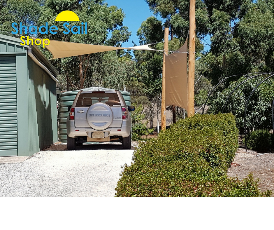 SUNSAFE 95% UV 4x5m Shady Lady Rectangle SAND Shade Sail Sun 280GSM ...