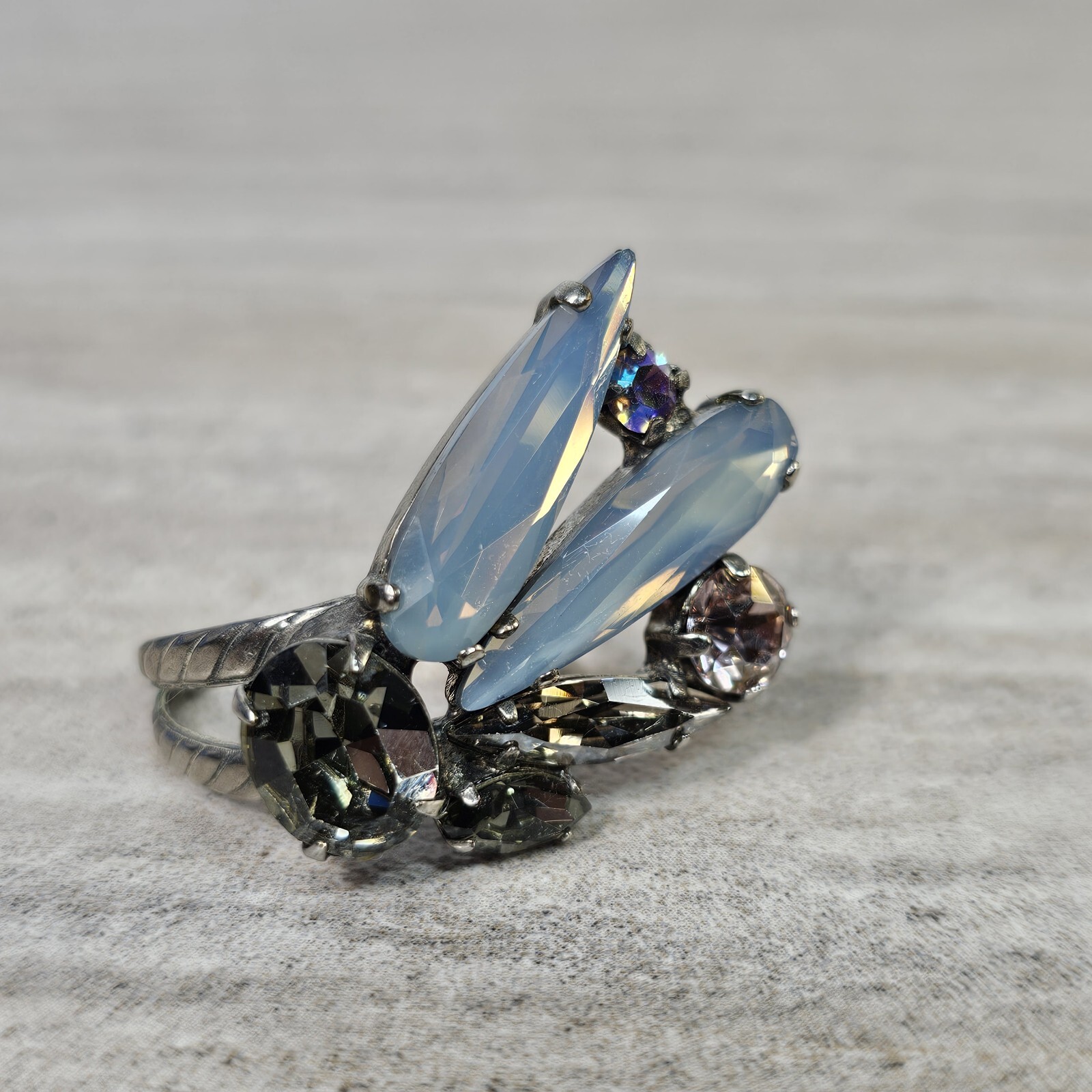 Sorrelli Cocktail Ring Crystal Rhinestone Adjustable … - Gem