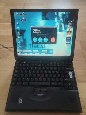 RETRO WORKING IBM ThinkPad 600 13.3" Pentium II NO HDD/OS | eBay