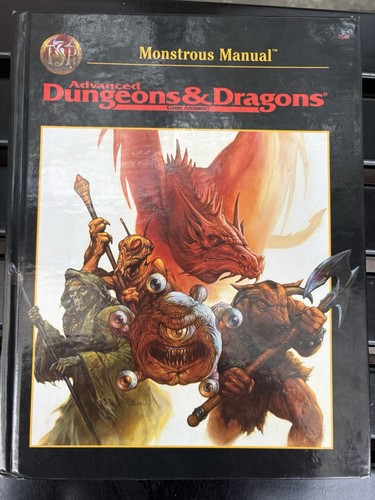 MONSTROUS MANUAL 1996 7th print Dungeons & Dragons 2nd Ed HB EXC! | eBay
