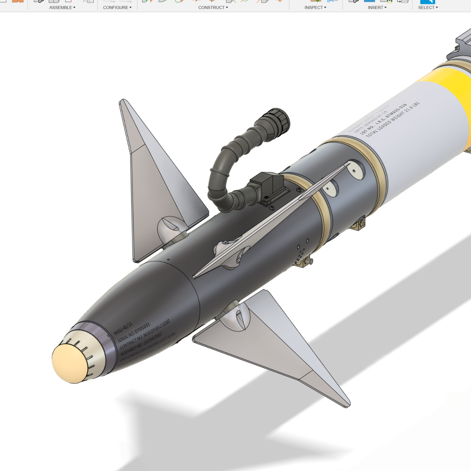 3d printed AIM-9L Sidewinder Missile Model – Scale Replica Display Prop ...