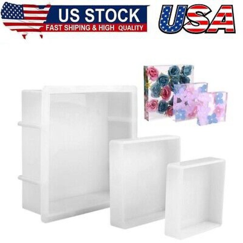 Square Silicone Molds for Resin, Large Resin Mold Glossy Deep Square ...