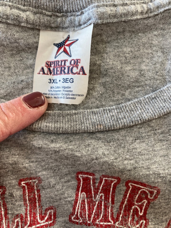 Don't Tell Me How To Freedom Eagle Gray Graphic T Shirt Mens Sz 3XL ...