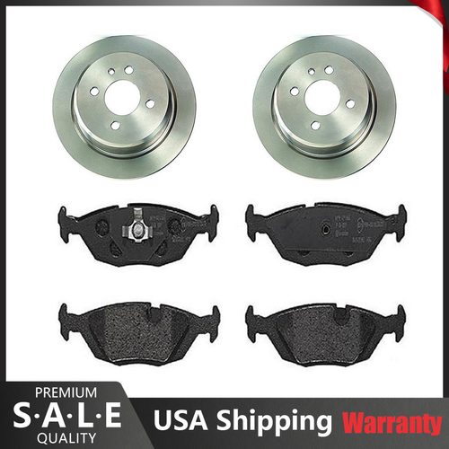 For BMW E30 3 Series Brembo Rear Brake Kit 258mm Solid Disc Rotors Low ...